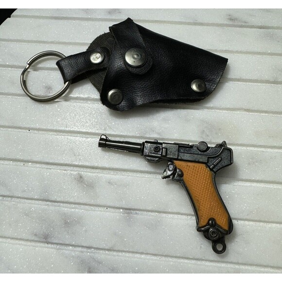 Vintage | Accessories | Rare Vintage Luger Pistol Gun Toy Mini Revolver ...